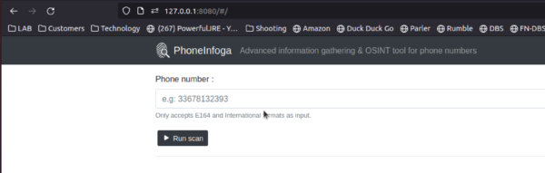 Using PhoneInfoga to research phone numbers – InfoSec Monkey