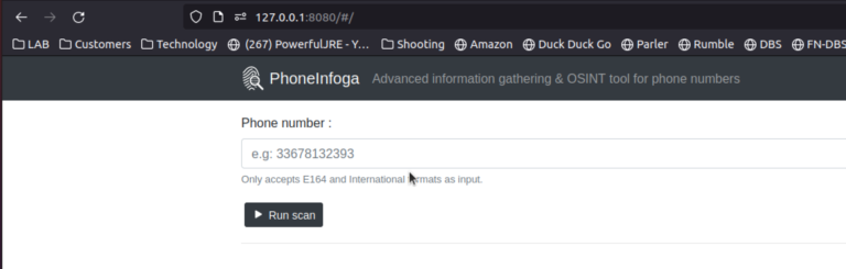 Using PhoneInfoga to research phone numbers – InfoSec Monkey
