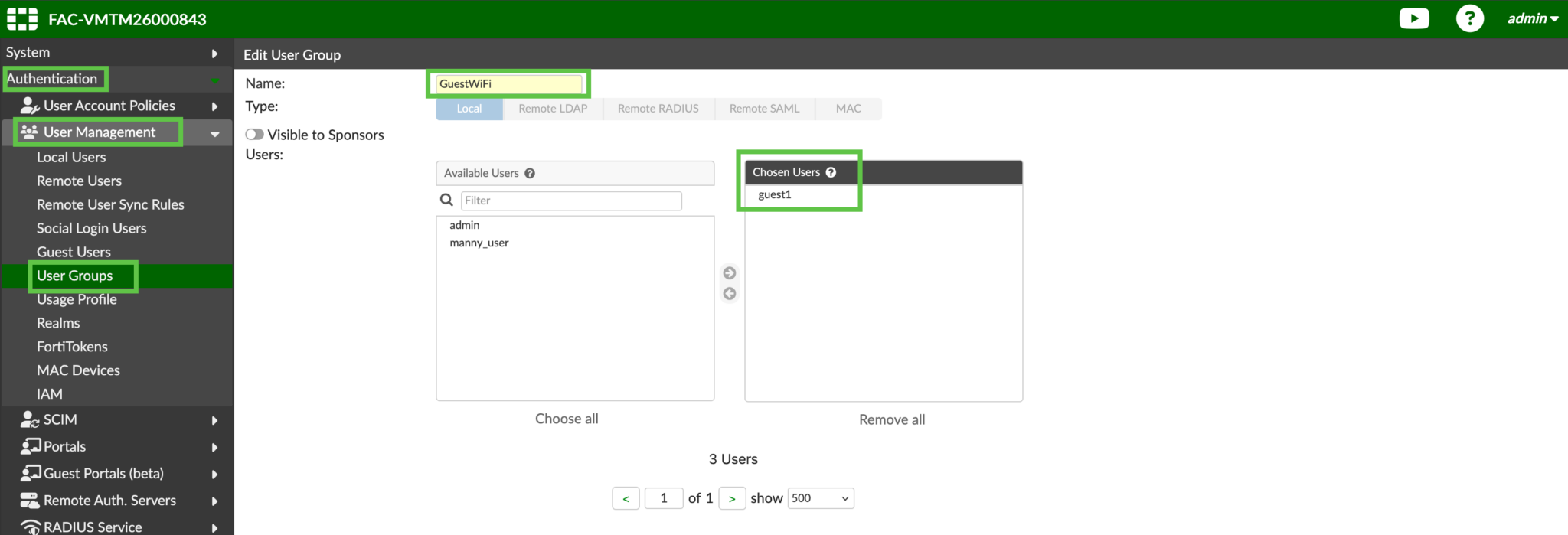 FortiGate WiFi Guest Portal using FortiAuthenticator – InfoSec Monkey